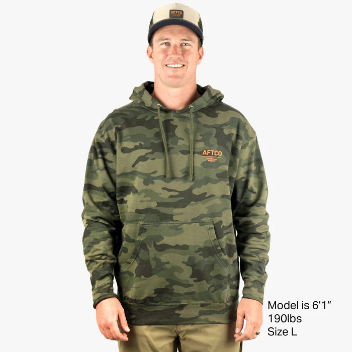 AFTCO RADAR CAMO PULLOVER HOODIE | Copperstate Tackle