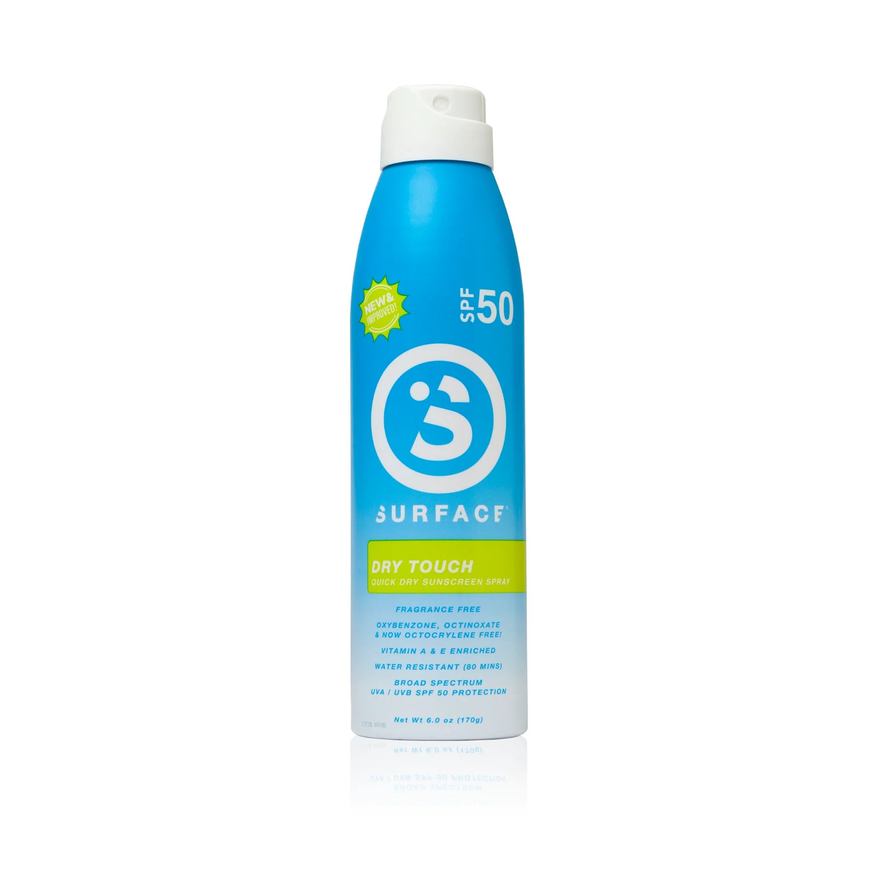 SURFACE SUNSCREEN SPF50 DRY TOUCH CONTINUOUS SPRAY 6OZ | Copperstate Tackle
