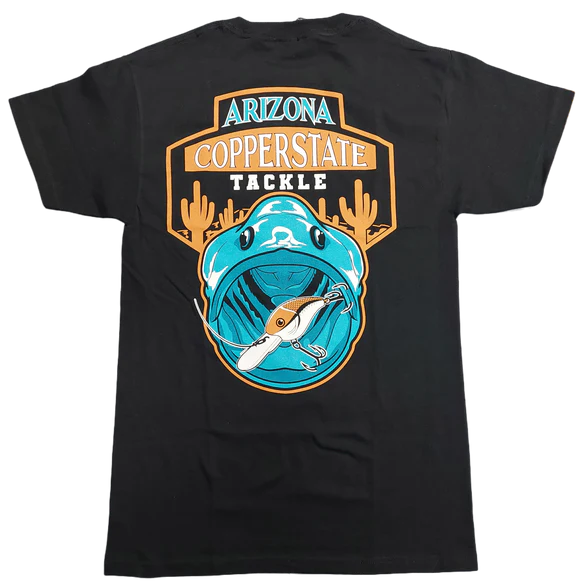 COPPERSTATE TACKLE BIG BASS LOGO LIGHT-WEIGHT COTTON T-SHIRT ...